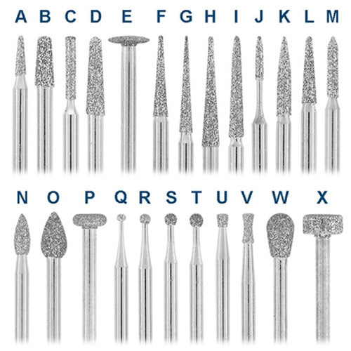 High-Speed Diamond Burs - 1/16" Shank – Gesswein