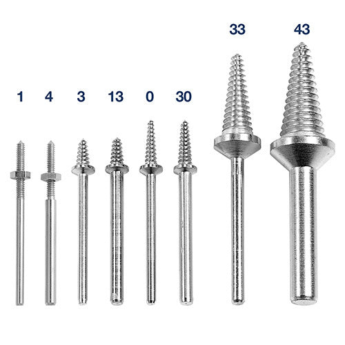 Tapered Threaded Mandrels – Gesswein