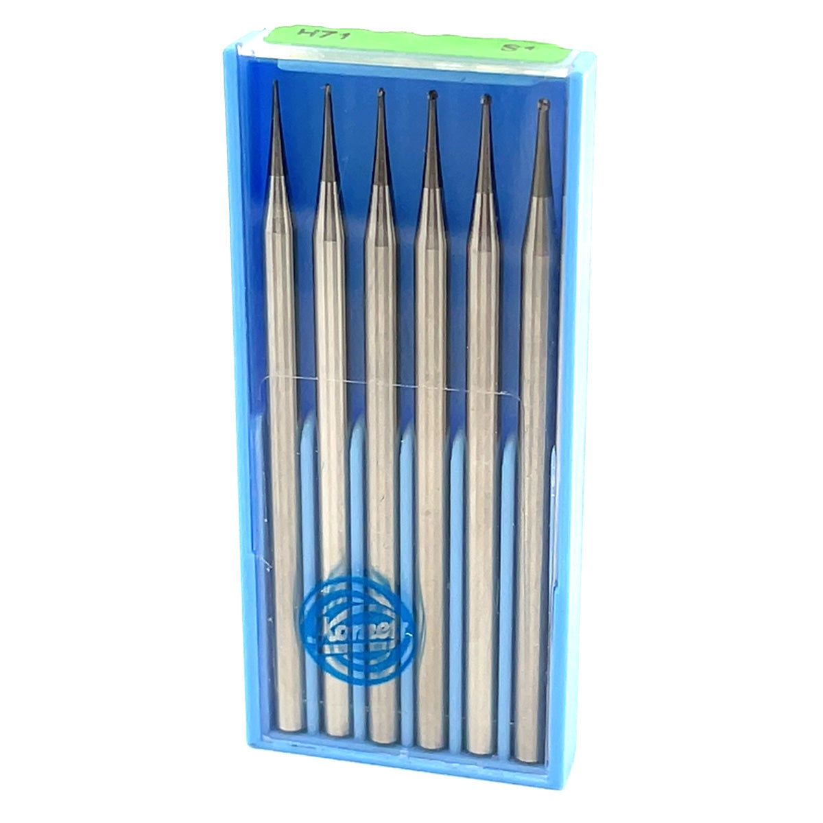Komet Carbide Bur Set of 6 Round Fig. H71 (Sizes 0.30 - 0.80mm) | Gesswein
