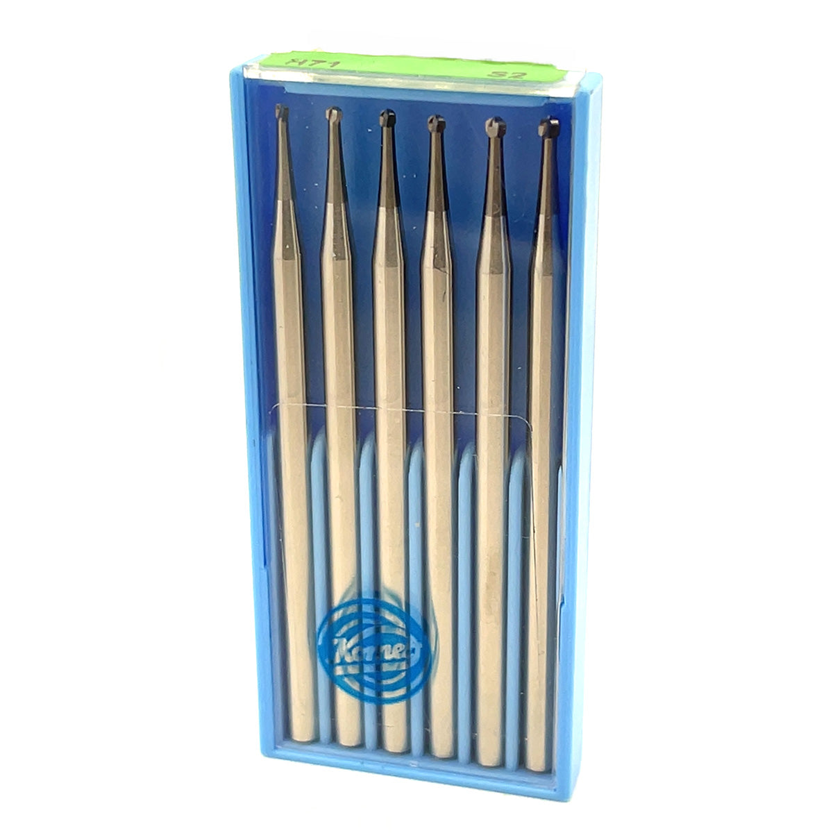 Komet Carbide Bur Set of 6 Round Fig. H71 (Sizes 0.90 - 1.40mm) | Gesswein
