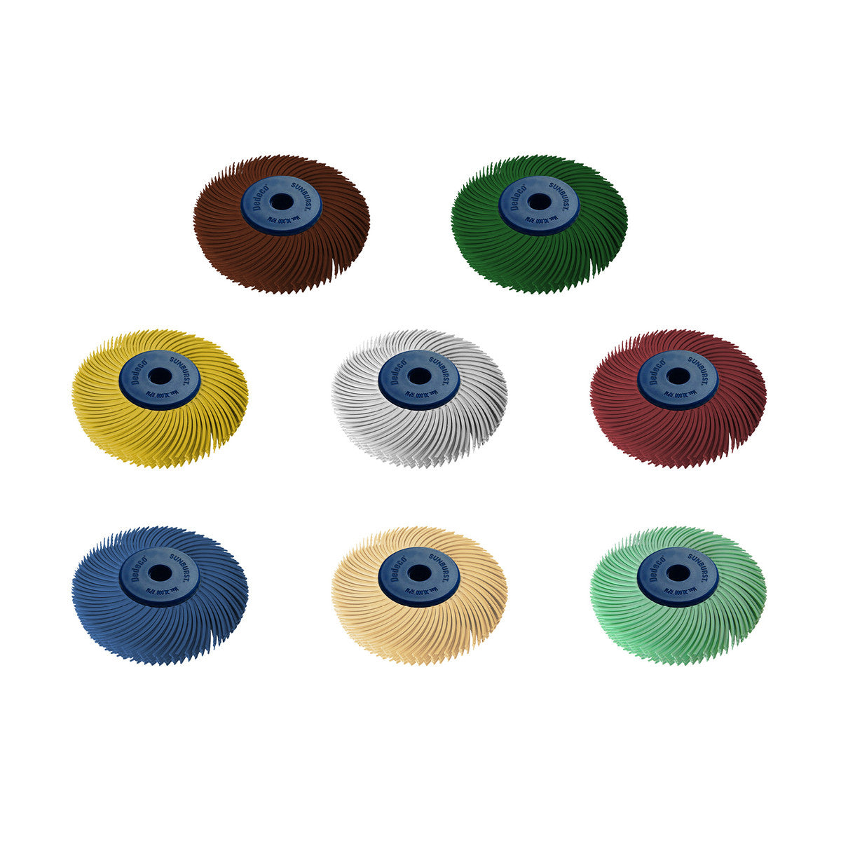 Dedeco® SUNBURST® Radial Discs - 2" 3-Ply, Set of 8 | Gesswein