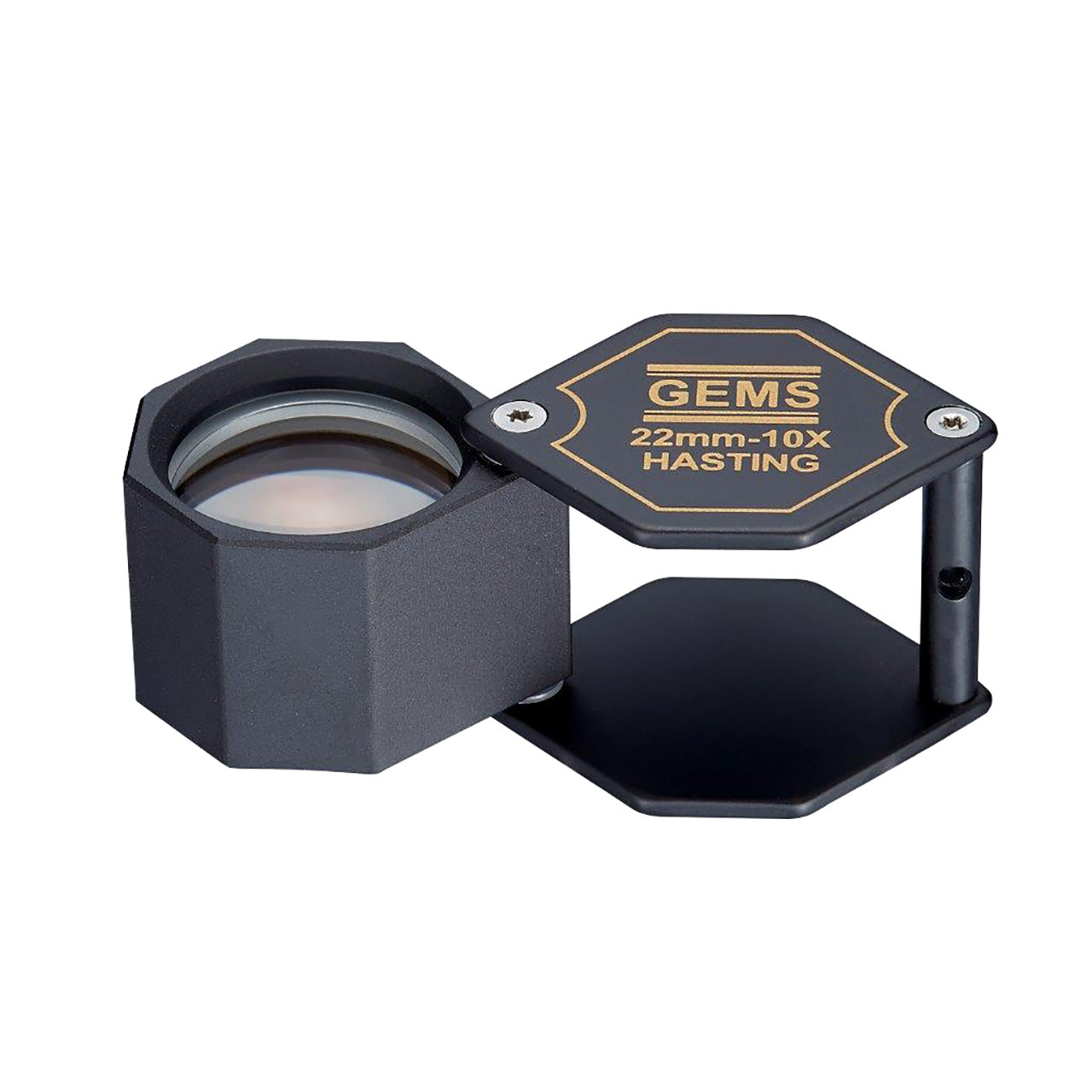 GEMS 10X HEX Loupes, 22mm Lens - Black 22MM | Gesswein