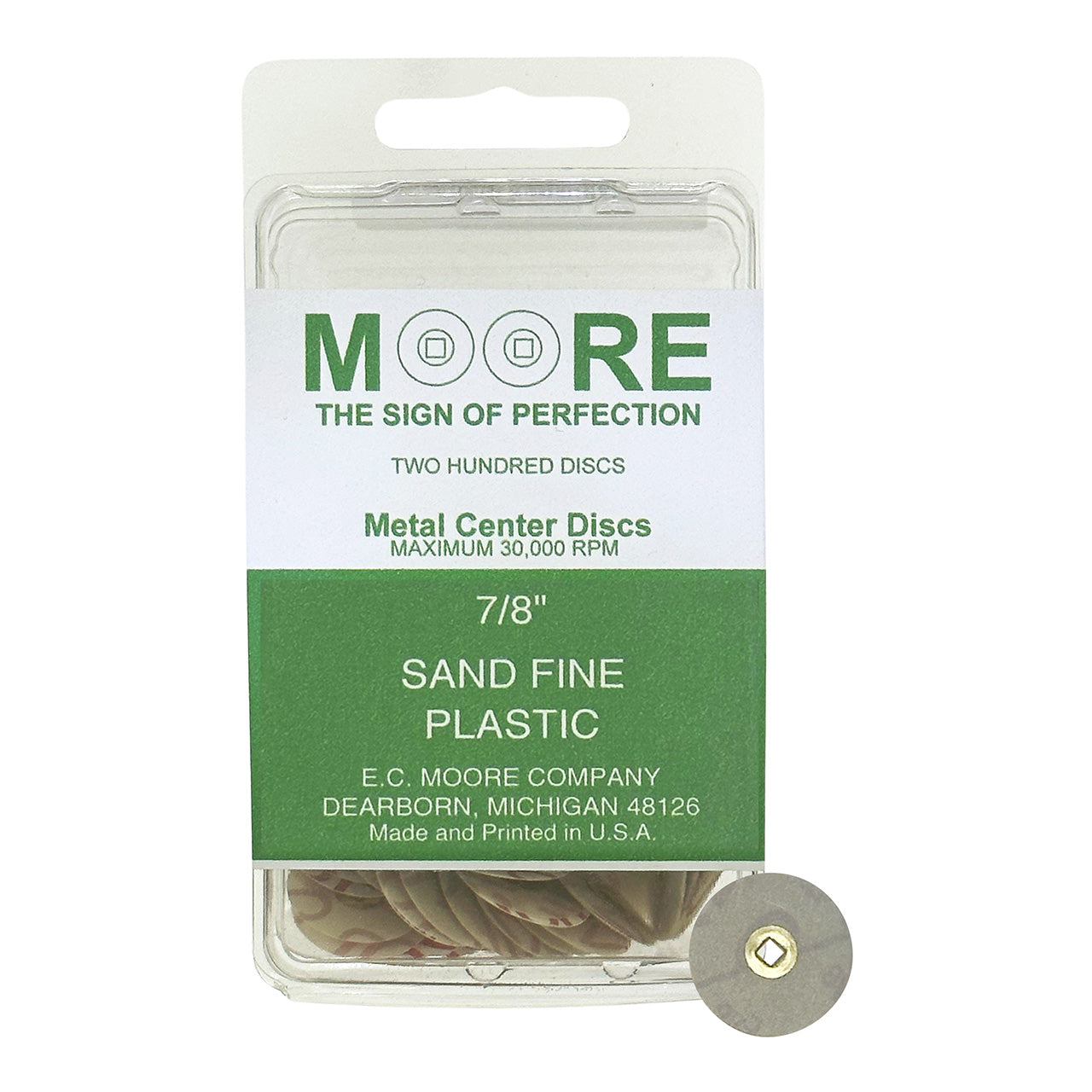 Moore's Snap-On Discs, Sand 7/8" Fine | Gesswein