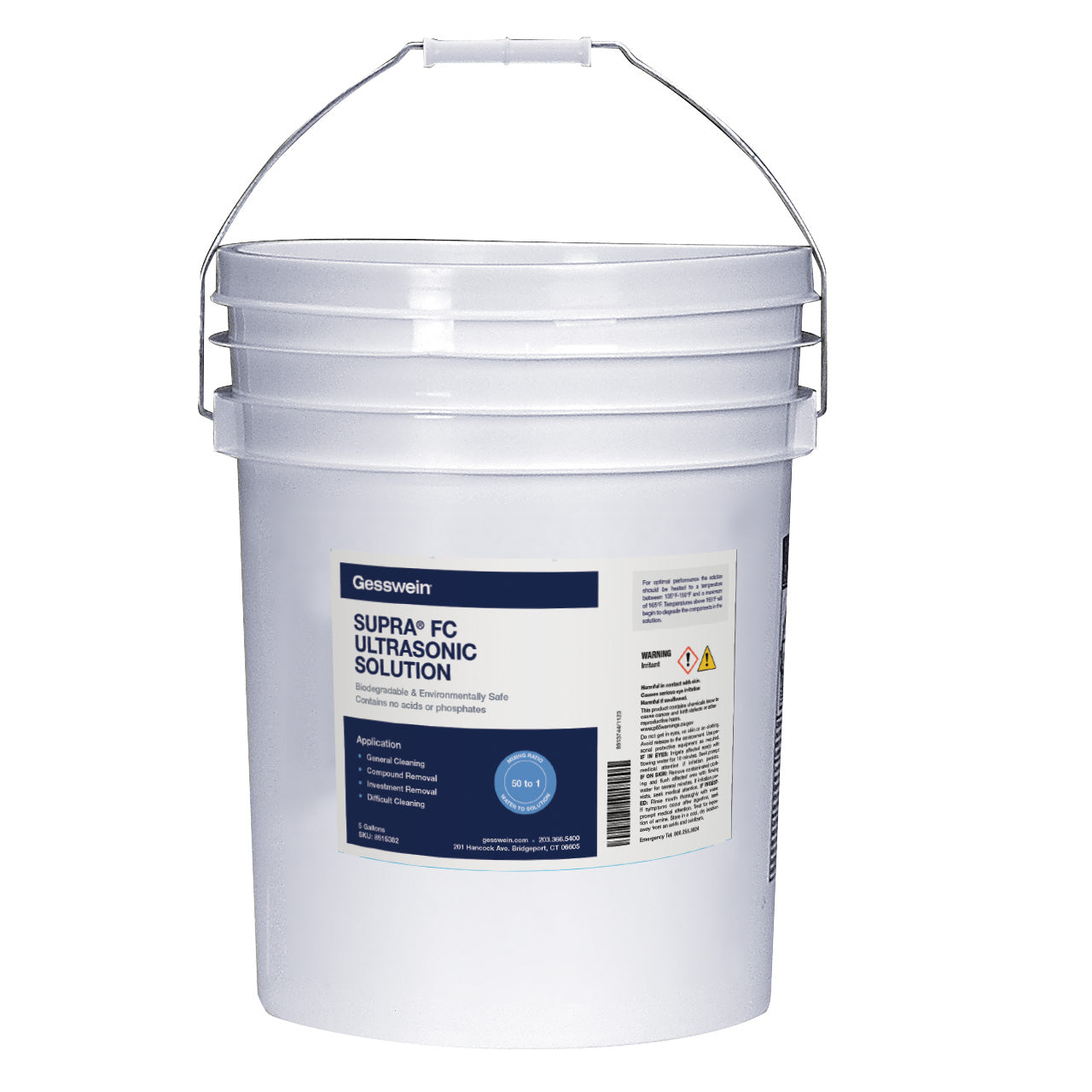 SUPRA® FC Ultrasonic Solution - 5 Gallon Pail | Gesswein