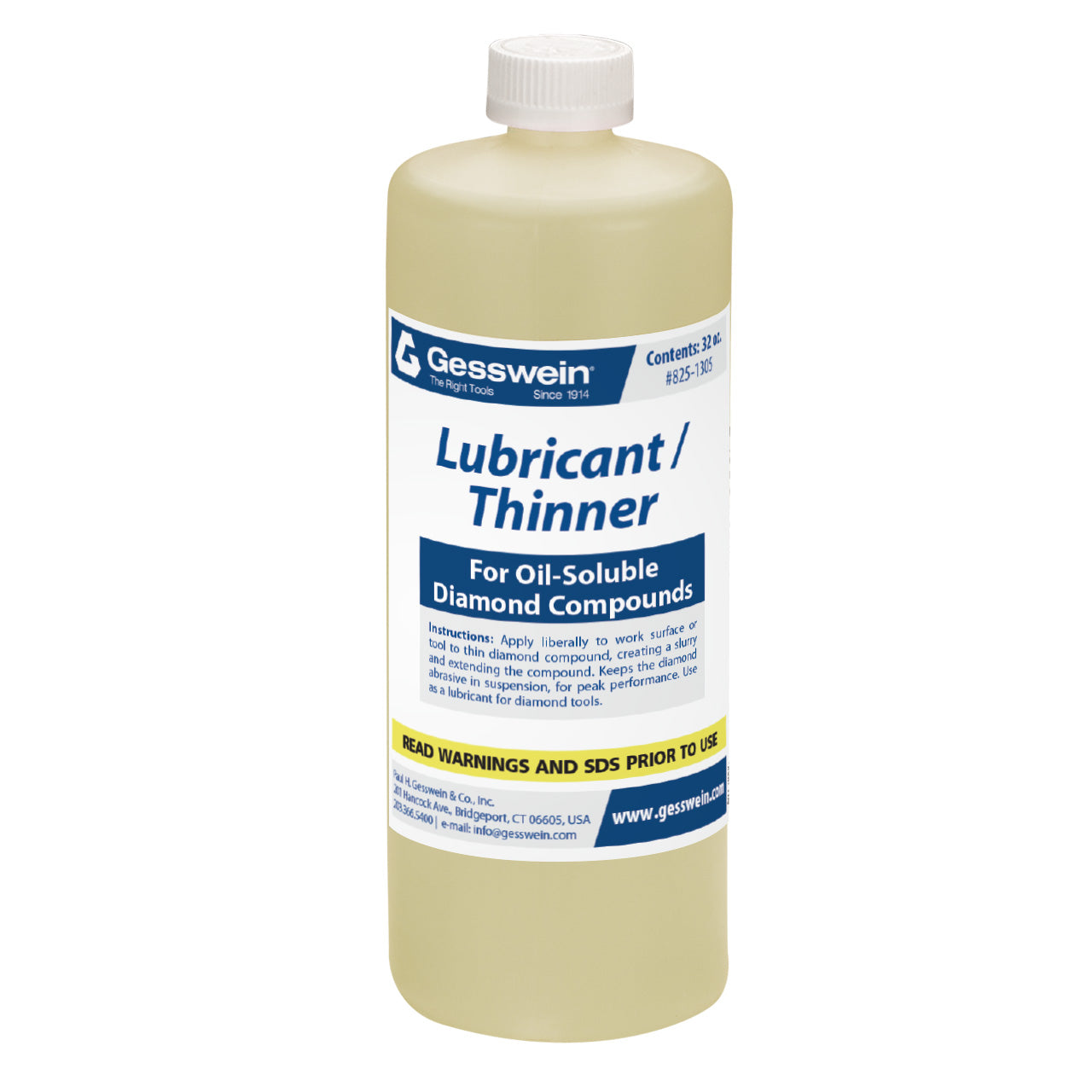 Lubricant/Thinner - Oil-Soluble, 32 oz. Bottle | Gesswein